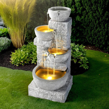 Arden Solar Fountain with LED | Temple & Webster