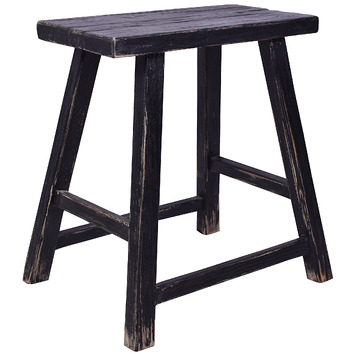 Chartwell Home Pachoca Rectangular Recycled Elm Wood Stool | Temple ...
