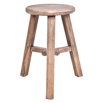 Chartwell Home 50cm Vivas Reclaimed Elm Wood Counter Stool | Temple ...