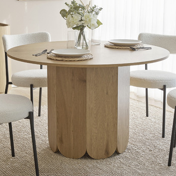 Maddison Lane 4 Seater Natural Gemma Dining Table | Temple & Webster