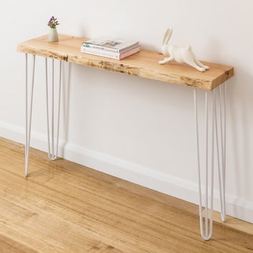 Ada Home White Legs Molly Oak Console Table | Temple & Webster