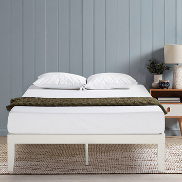 Studio Home White Belvedere Wooden Bed Base | Temple & Webster