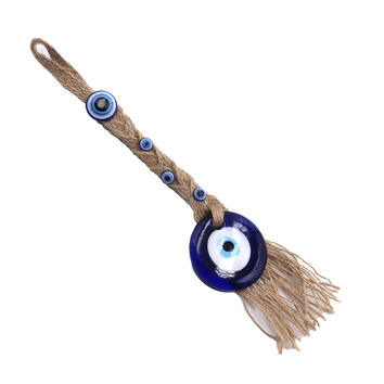 LaAbode Evil Eye Hemp Rope Hanging Decor | Temple & Webster