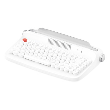 Retro Bluetooth Wireless Keyboard with Tablet Holder | Temple & Webster