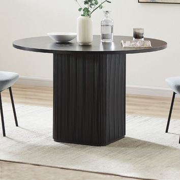 NordicHouse Chandni Ribbed Round Dining Table | Temple & Webster