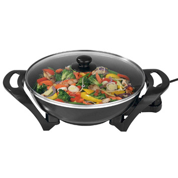 GraftonHomeGoods Black 4.5L Electric Wok | Temple & Webster