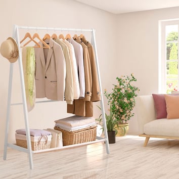 Oakleigh Home Rihanna Pine Wood Clothing Rack | Temple & Webster