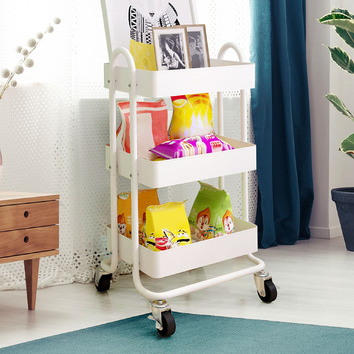 Oakleigh Home Shelton 3 Tier Metal Storage Trolley | Temple & Webster