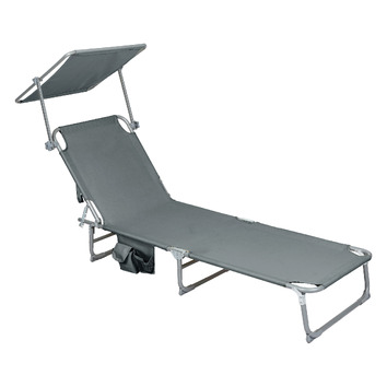 Oakleigh Home Phoebe Sun Lounge with Canopy | Temple & Webster