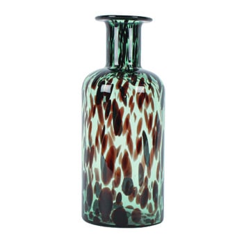 30cm Arlo Leopard Print Glass Vase | Temple & Webster