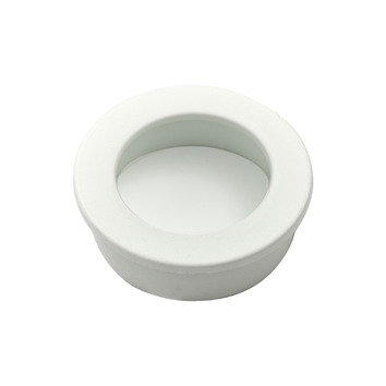 Castella Matte White Round Flush Cabinet Handle | Temple & Webster