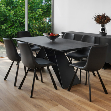 Keys Road Designs 6 Seater Diana Dining Table & Sandra Chair Set ...