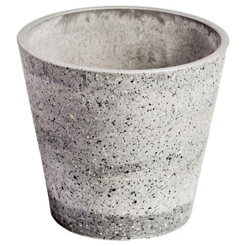 BotanicArtisan Grey Imitation Round Concrete Plant Pot | Temple & Webster
