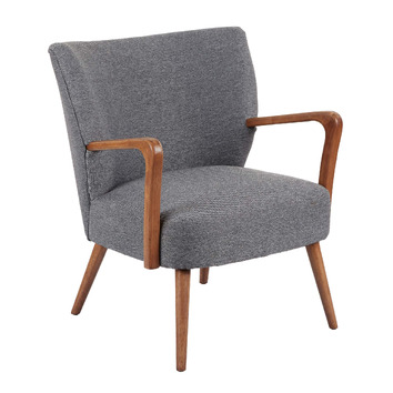 Grey Cooper Armchair | Temple & Webster