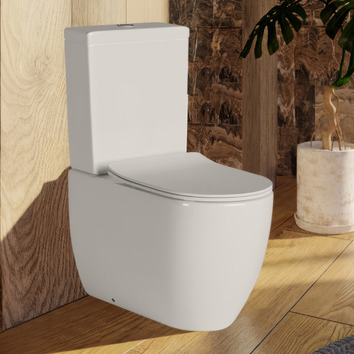 Alexander-R Ceramic Rimless Toilet Suite | Temple & Webster