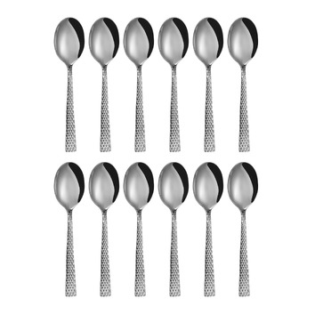 Diamonds Stainless Steel Dessert Spoons | Temple & Webster