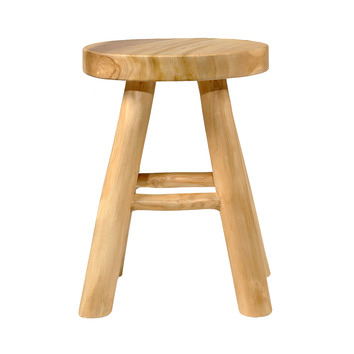 LilaInteriors Lombok Suar Wood Stool | Temple & Webster