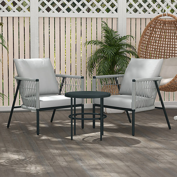 2 Seater Valestia Outdoor Lounge Set | Temple & Webster