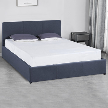 Milano Charcoal Milano Luxury Gas Lift Storage Bed | Temple & Webster