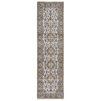Natural Hand-Knotted Wool Kashan Rug | Temple & Webster