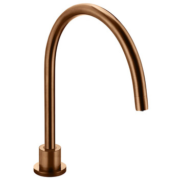 Meir Round High-Rise Swivel Bath Hob Spout | Temple & Webster