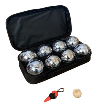 JenjoGames Silver Deluxe Metal Boules Ball Set | Temple & Webster