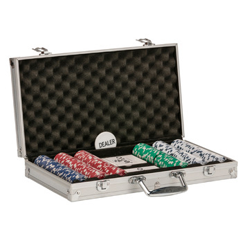 JenjoGames Silver Poker Game Set | Temple & Webster