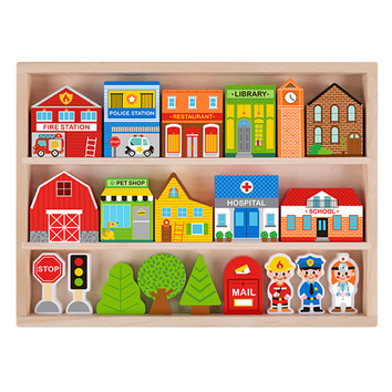 TookyToy Tooky Toy Town Playset | Temple & Webster