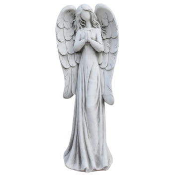 Seraph Praying Angel Fibrestone Garden Statue | Temple & Webster