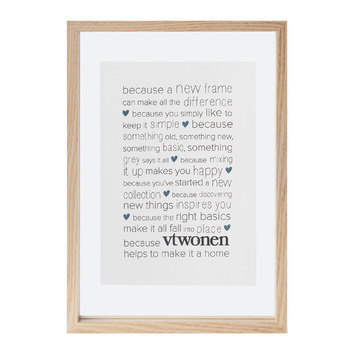 VTWonen Natural Pine Wood Photo Frame | Temple & Webster