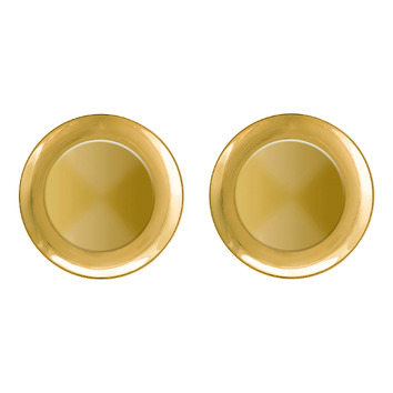 VTWonen Gold 20cm Porcelain Dinner Plates | Temple & Webster