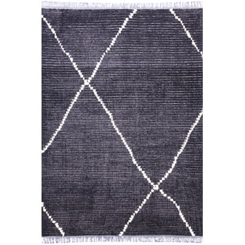 Halo Rugs Dark Grey Castellan Power-Loomed Rug | Temple & Webster