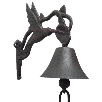 K'sHomewares&Decor Hummingbird Metal Doorbell | Temple & Webster