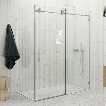 162cm Maddison Glass Sliding Shower Screen | Temple & Webster