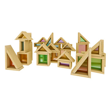 Jooyes 40 Piece Penelope Rainbow Blocks Set | Temple & Webster