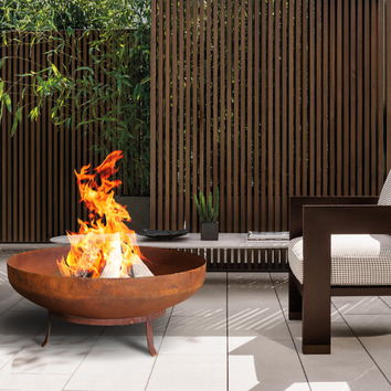 MilkcanProducts Atacama 80 Rust Fire Pit | Temple & Webster