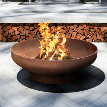 MilkcanProducts 90cm Phoenix Steel Fire Pit | Temple & Webster