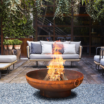 MilkcanProducts Gobi Rustic Fire Pit | Temple & Webster