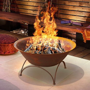 MilkcanProducts Arizona 70 Rust Fire Pit | Temple & Webster
