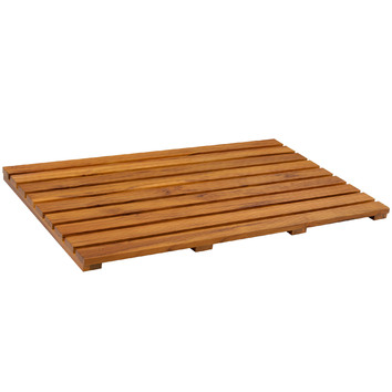 DecorTraders Finlay Teak Wood Bath Mat | Temple & Webster