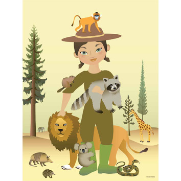 The Zookeeper Unframed Poster Print | Temple & Webster