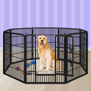 HoxtonRoom 8 Panel Heavy Duty Pet Playpen | Temple & Webster