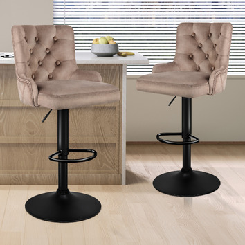 HoxtonRoom Foley Adjustable Bar Stools | Temple & Webster
