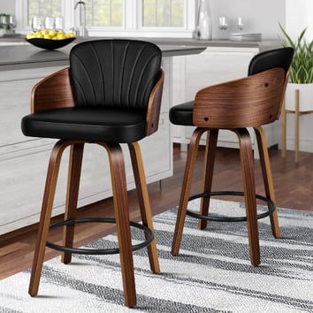HoxtonRoom 66cm Carson Swivel Bar Stools | Temple & Webster