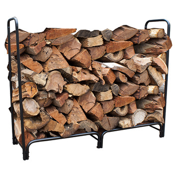 Glenthorne Living Donnie Steel Outdoor Wood Rack | Temple & Webster