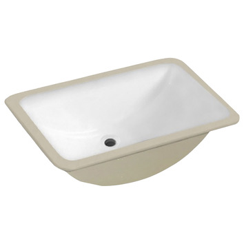 Hudson 530mm Ceramic Undermount Basin with Overflow | Temple & Webster