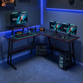 Modern Collective Athalia L-Shape Gaming Desk | Temple & Webster