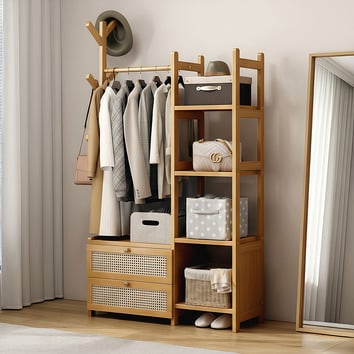 Modern Collective Orion Bamboo Clothing Rack | Temple & Webster