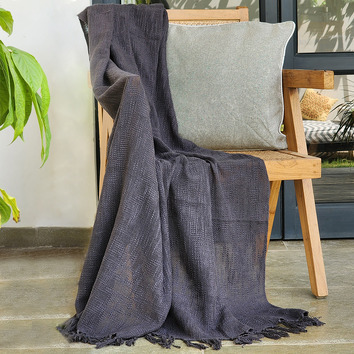 Hand-Loom Cotton Throw | Temple & Webster