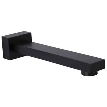 Eckig Matte Black Square Bath Spout | Temple & Webster